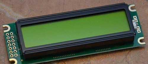 LCD 1602 (ЖК дисплей) желто-зеленый с подсветкой