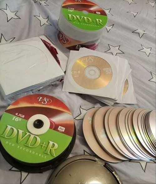 Диски для записи видео и аудио CD-R и DVD +R