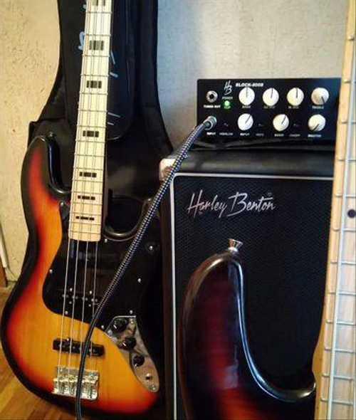 Бас Harley Benton JB-75MN SB Vintage Series
