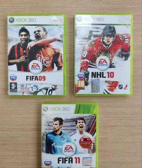Fifa 09/10, NHL 10 (Xbox360)