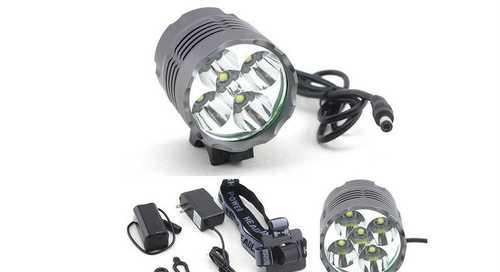 Велофара OEM 5x cree XM-L T6 6000 lumen