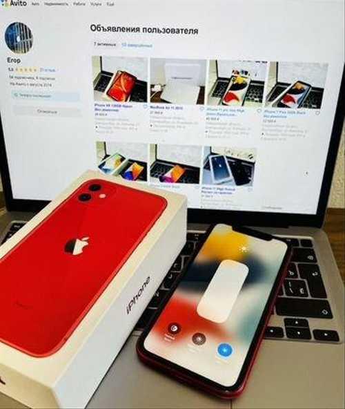 iPhone 11 64Gb Red Идеальное состояние