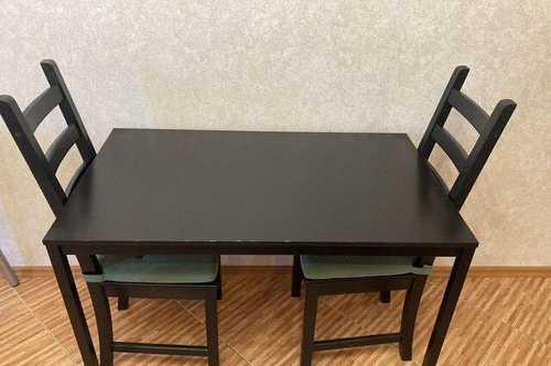 Стул каустби стол тэрендо IKEA черный
