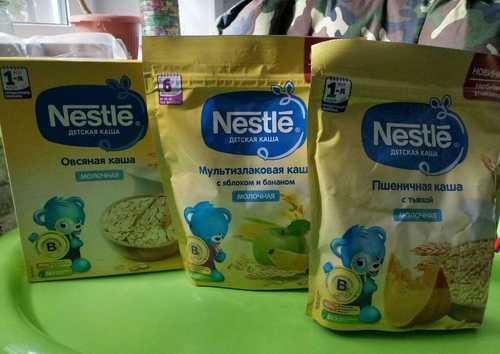 Продам молочные кашки Nestle
