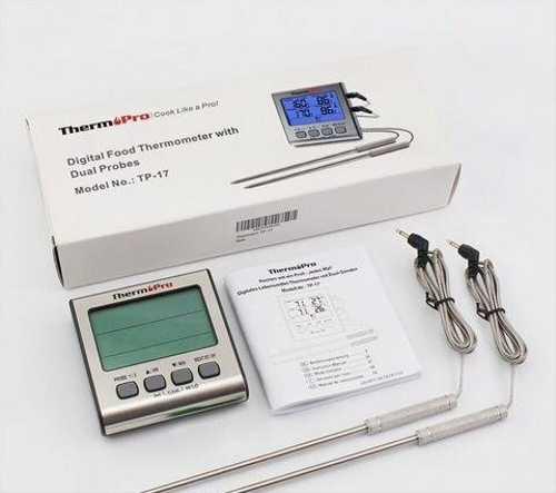 Цифровой Кухонный Термометр ThermoPro TP17 для дух