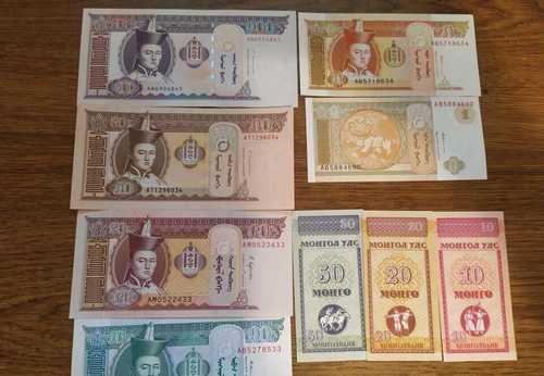 Деньги Монголии купюры банкноты
