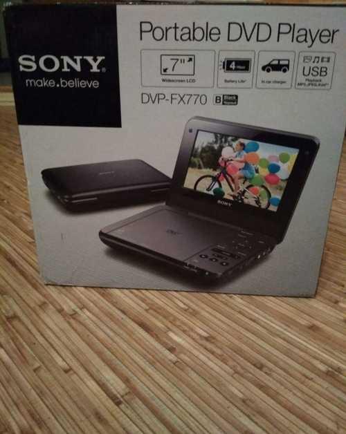 Портативный DVD плеер sony DVP-FX770