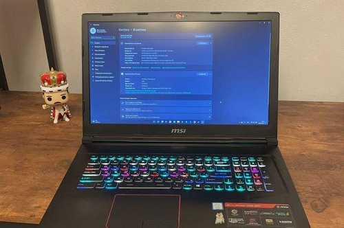 Игровой ноутбук msi ge73 8RF gtx1070