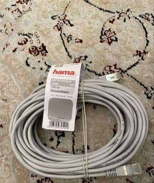 Кабель Hama патч-корд 8p8c (RJ45) (m-m), CAT5e, ST