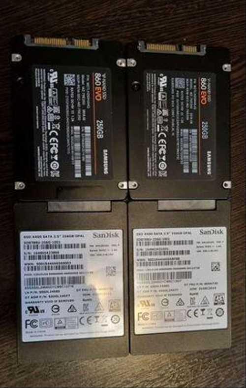 SSD SATA 250/256gb Samsung Sandisk