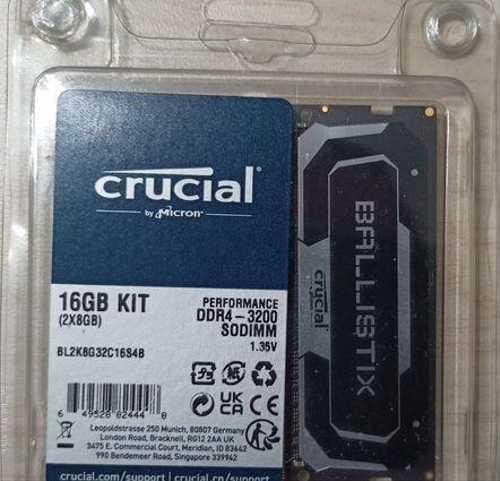Crucial Ballistix BL2K8G32C16S4B DDR4 16гб 3200