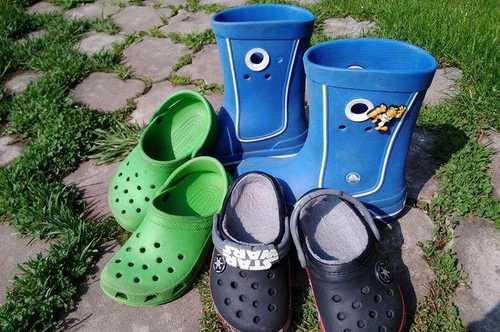 Сабо крокс Crocs 8-9,10-11, сапоги резиновые 12-13