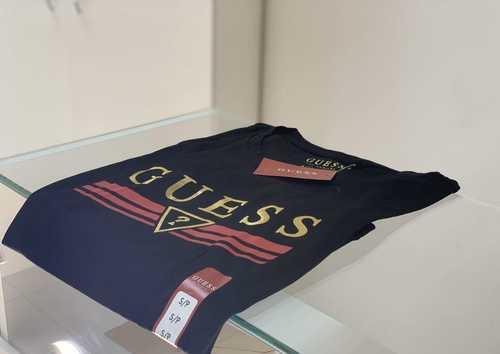 Новая оригинальная футболка Guess, чёрная