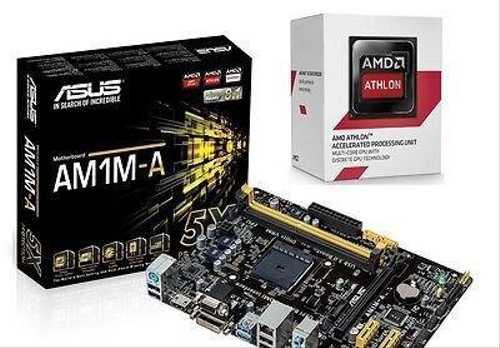 Материнская плата asus AM1M-A+ Процессор AMD Athlo
