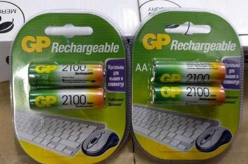 Аккумы пальчиковые AA GP 2100mAh 1,2V