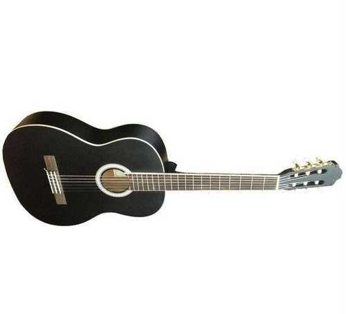 Новая чёрная акустическая гитара Flight D-200 + че