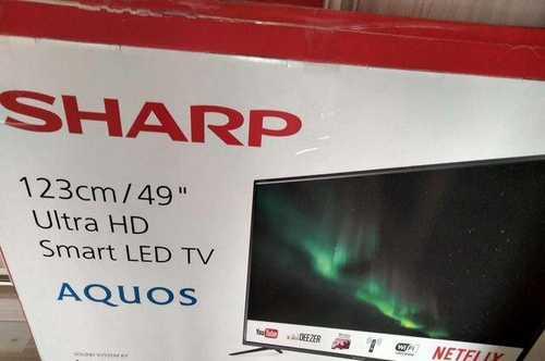 Телевизор на запчасти Sharp Ultra HD smart 49 дюйм