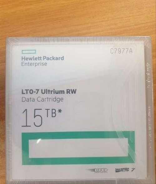 Дата Картридж HP LTO-7 ultrium RW 15tb