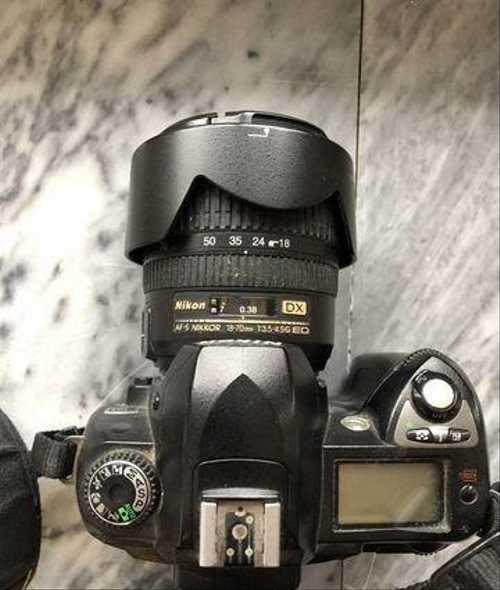 Зеркальный фотоаппарат nikon d70 без обьектива