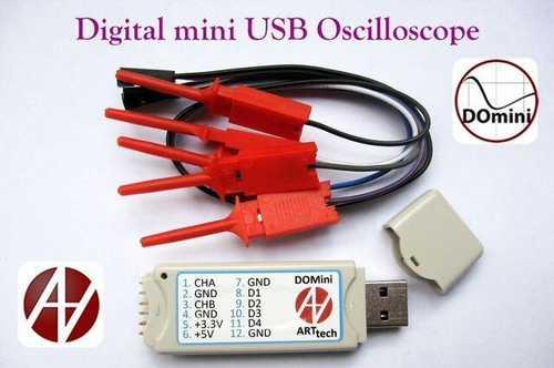 Цифровой мини USB Осциллограф Attraction DOmini