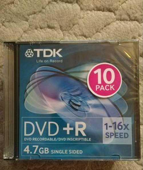 Диск DVD+R (10шт)