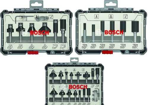 Наборы фрез Bosch хвостовик 8мм