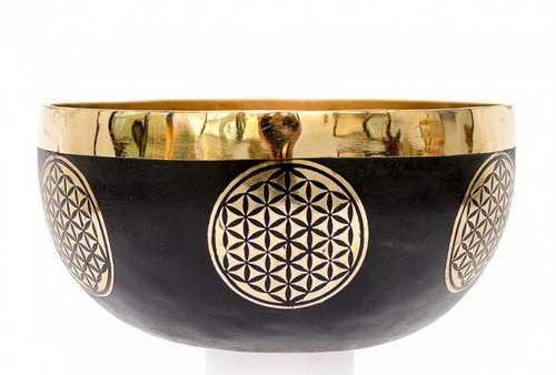 Поющая чаша "Gold Tibet" GT-022 (19 см, Ре 150 Гц)
