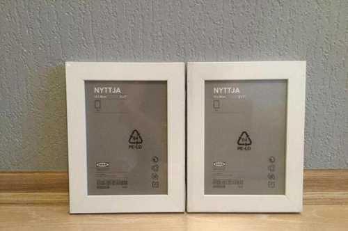 Новые белые фоторамки IKEA nyttja 13х18 (21386)