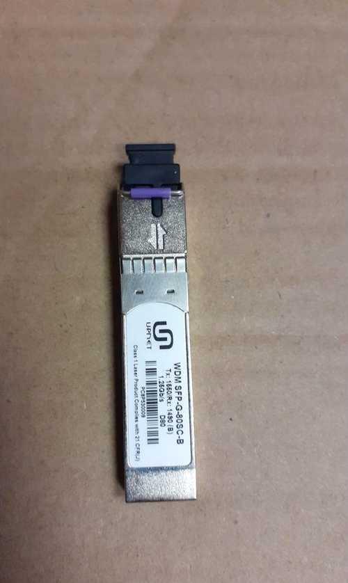 Модуль SFP WDM, 1,25 Gb/s, 80 км, 1490, SC