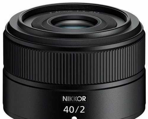 Nikon 40mm f/2 Nikkor Z Новый-Гарантия