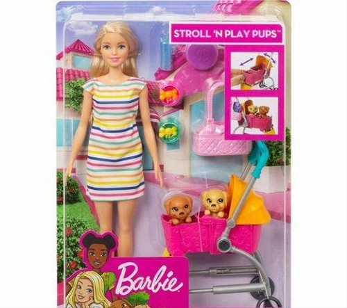 Mattel Barbie GHV92 Кукла Барби с щенком в коляске