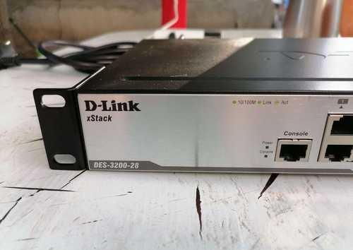 Коммутатор (управляемый) D-Link xStack DES-3200-28