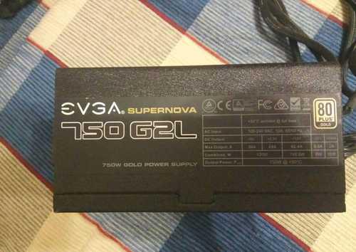 Блок питания evga supernova 750G2L 80 plus Gold