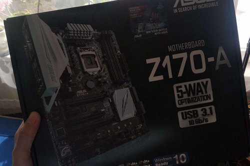 Материнская плата asus z170-a + процессор g3930