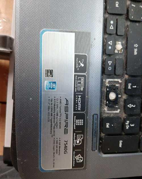 Acer aspire 7540