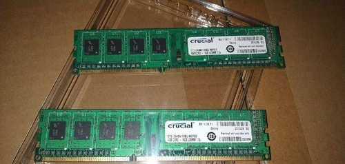 Комплект памяти 8гб (4x2) Crucial DDR3