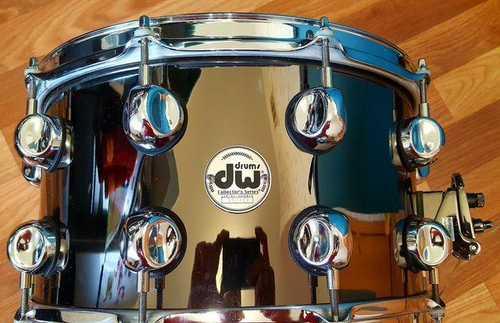 DW Collector's Brass 14"x 8" Black Nickel Over Bra
