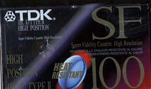 Аудиокассета TDK SF100 chrome type II запечатанная