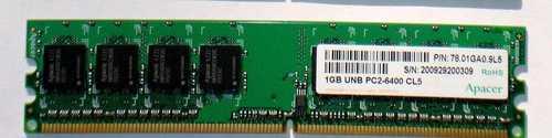 Модуль памяти dimm DDR2, 1Gb