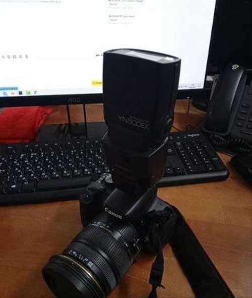 Фотоаппарат canon 650D + Sigma 17-50 + Вспышка