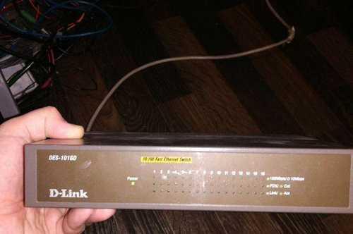 Хаб dlink DES-1016D