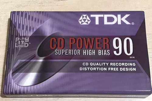 Аудиокассета TDK CD Power 90 хром новая