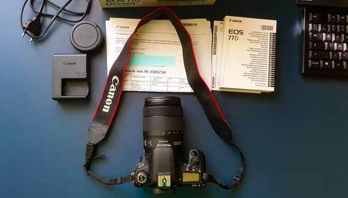 Canon EOS 77D + об. EF-S 18-135mm гарантия до 2023