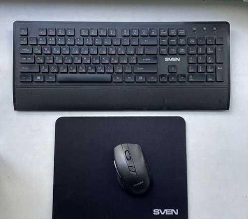 Беспроводная клавиатура и мышь Sven KB-C3800W