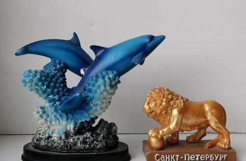 Статуэтка из керамики Дельфины, Лев Санкт-Петербур