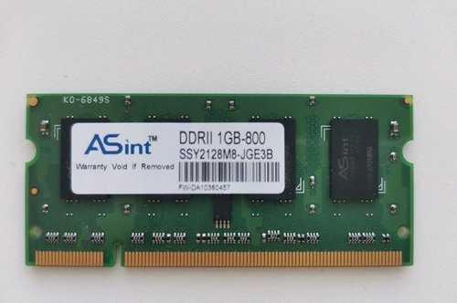 Оперативная память Asint DDR2 1Gb 800, SO-dimm