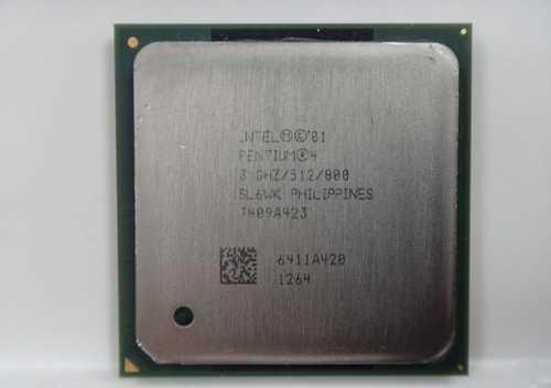 Процессор s478 Intel Pentium 4 (3000MHz)(sl6wk)