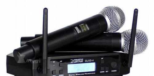 Микрофоны Shure вокальныные Glxd4 2ш радио Beta58A