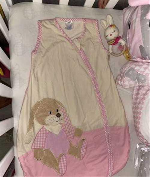 Конверт кокон спальный мешок для новорожденного