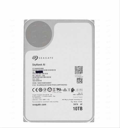 Новый 10TB Seagate St10000ve008 SkyHawk Al, в нали